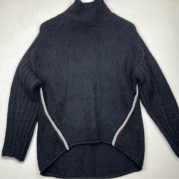 Anthropologie | Sweaters | Anthropologie Moth Paloma Wool Blend Black ...